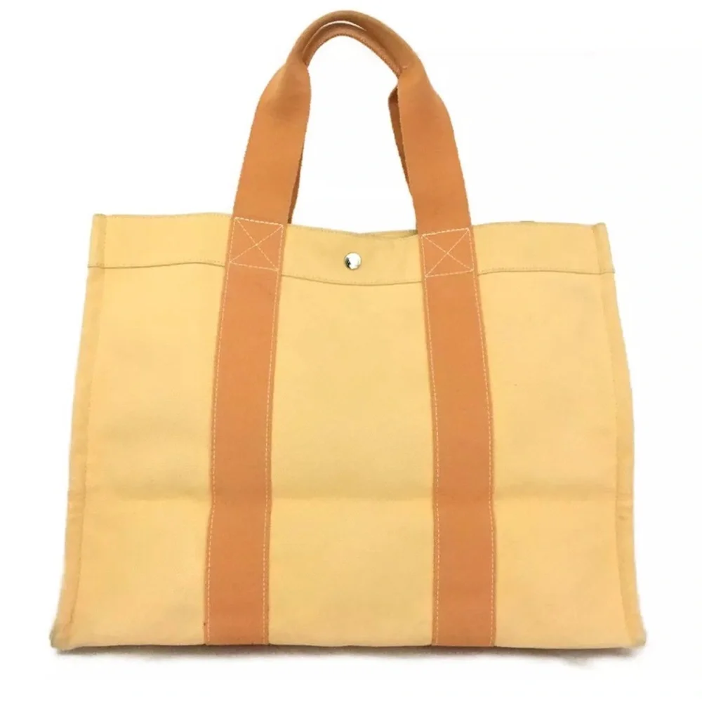 Hermes | Bags | Herms Bora Bora Gm Tote Bag Authentic Orange Canvas ...